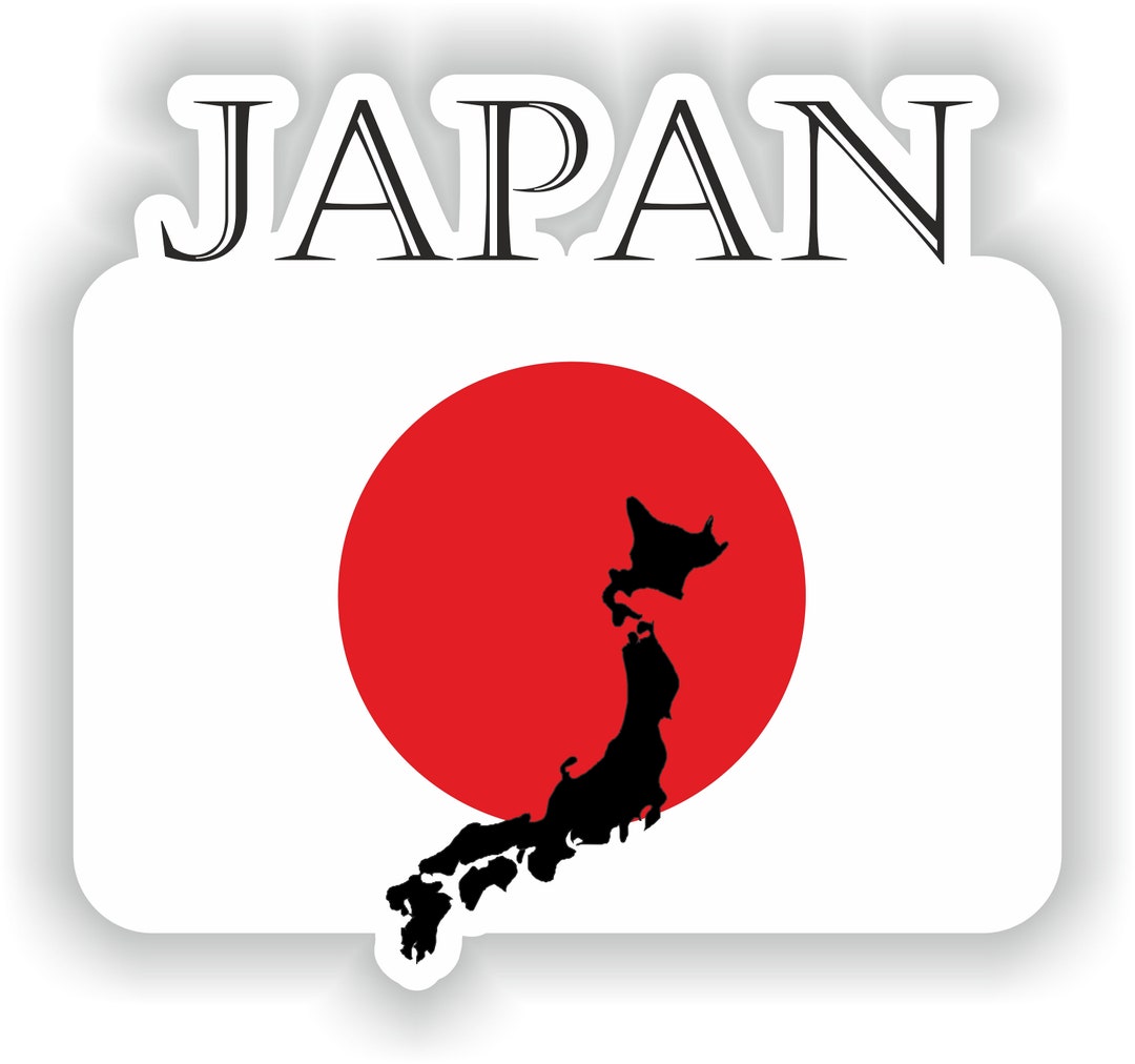 Japan Sticker Flag MF for Laptop Book Fridge Guitar Motorcycle Helmet ...