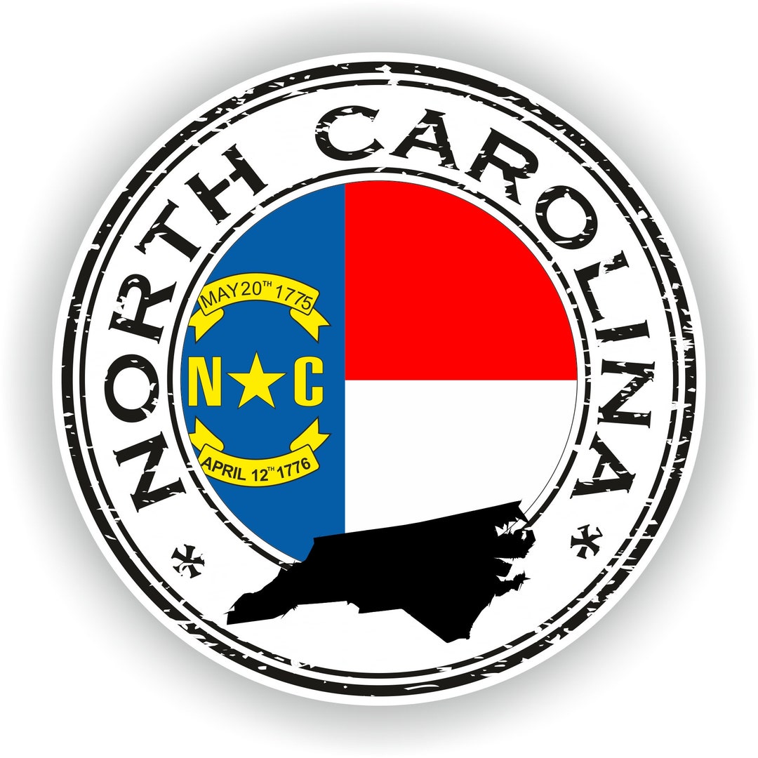 North Carolina Seal Round Flag - Digital File Download - Svg, Png, Eps ...