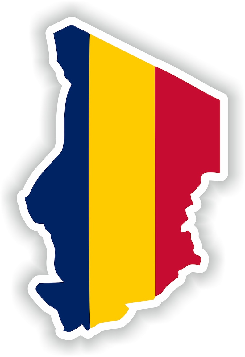 Chad Map Flag - Digital File Download - Svg, Png, Eps, Jpg - Etsy
