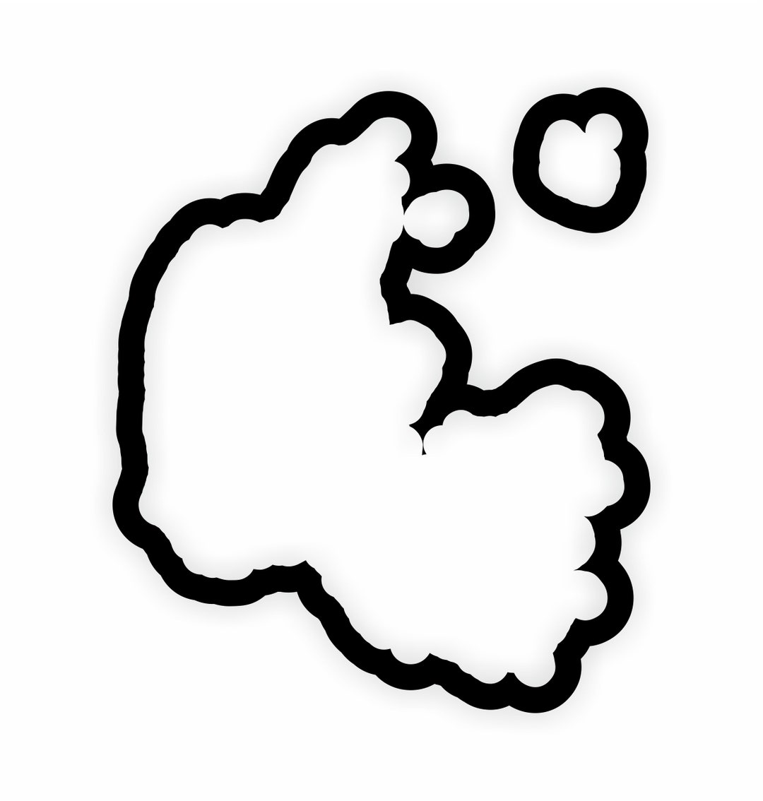 Denmark Map Flag Outline Sticker For Laptop Book Fridge Guitar