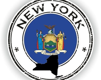 New York Round Flag SVG, NY USA Circular Circle American Us State ...