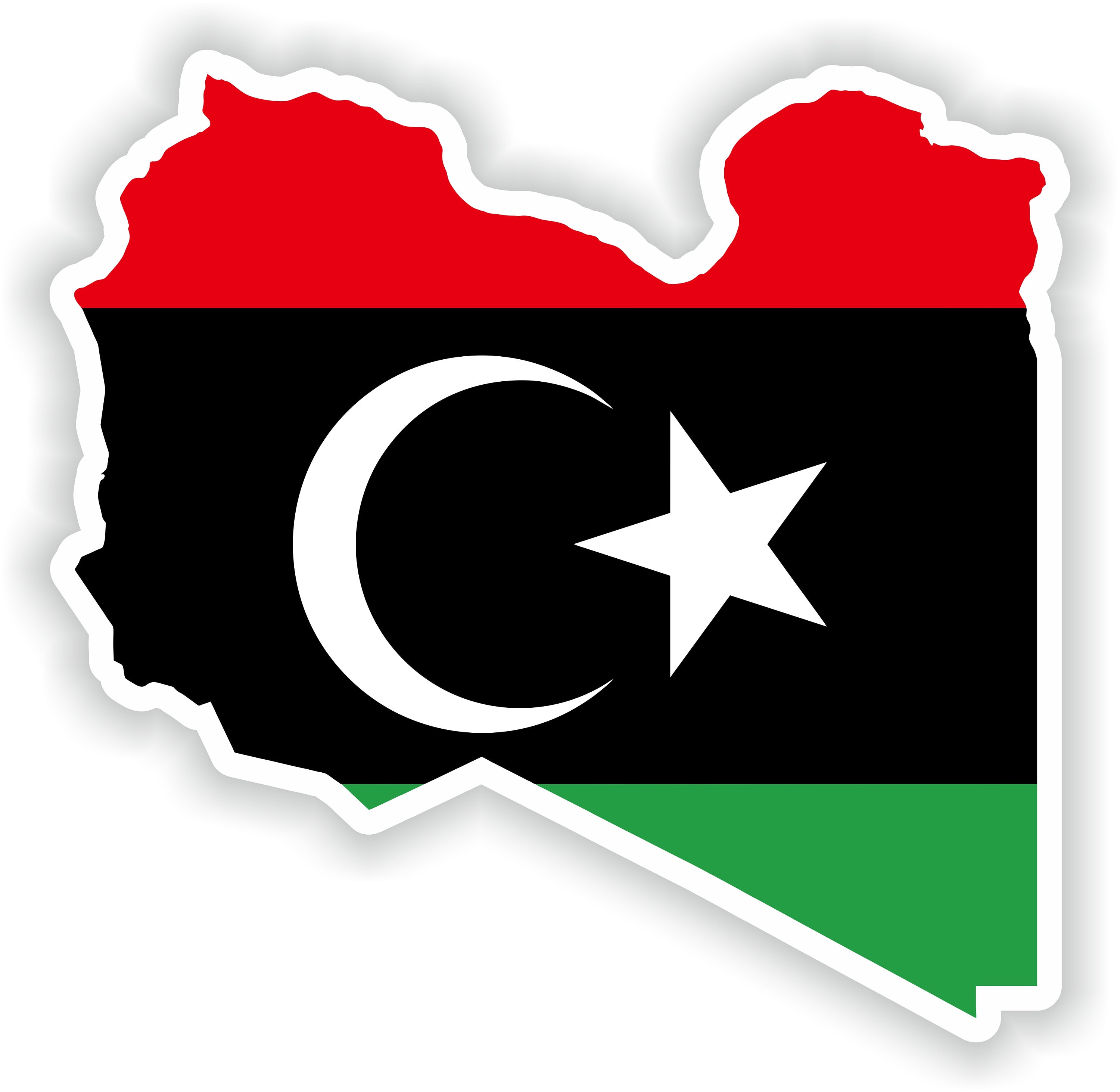 Libya Map Flag - Digital File Download - Svg, Png, Eps, Jpg - Etsy