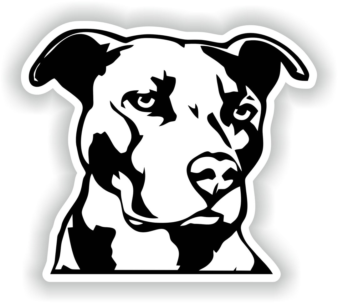 Pit Bull Sticker for Bumper Car Van Truck Motorcycle Helmet Toolbox ...