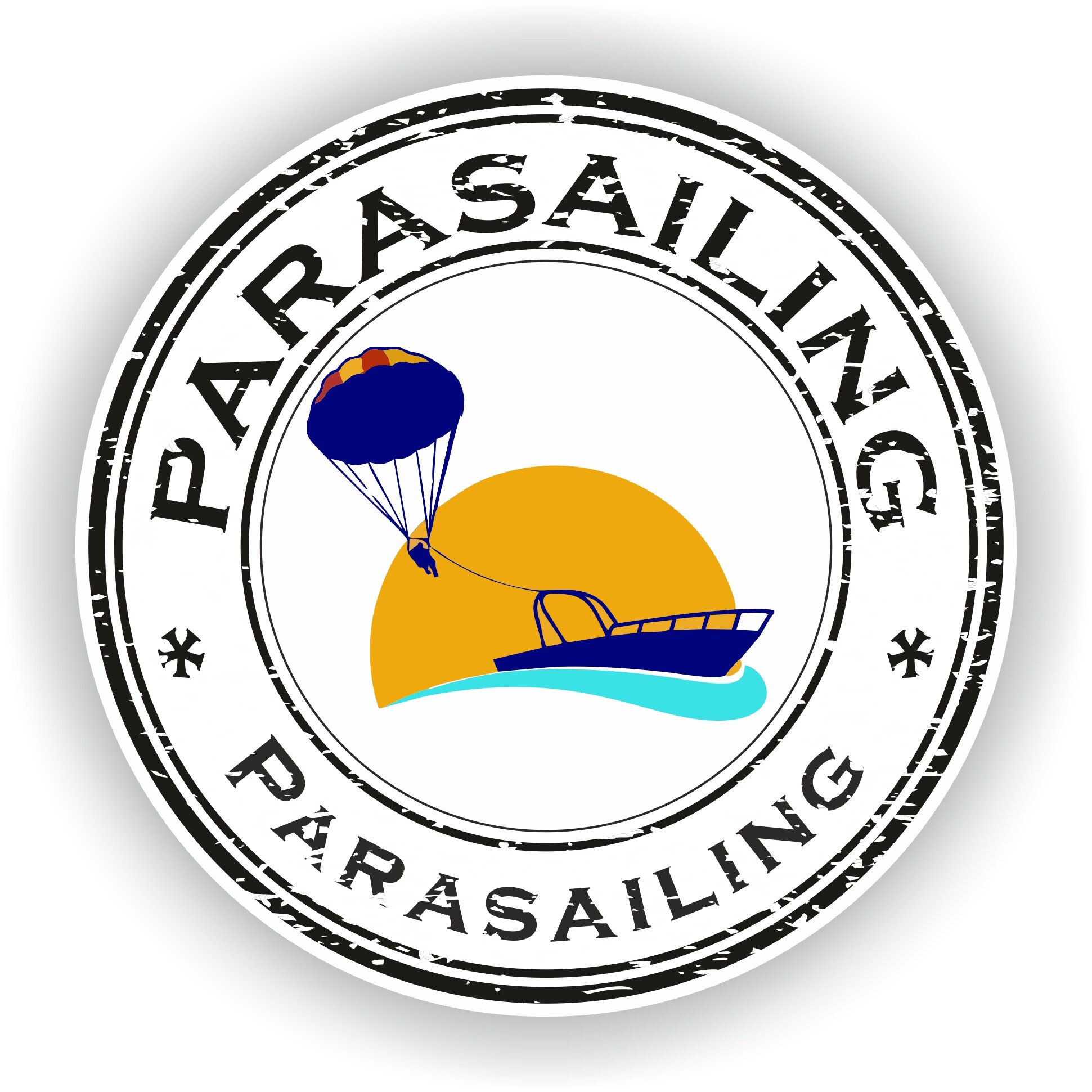 Parasailing Sticker Sports for Laptop Book Fridge Guitar Motorcycle ...