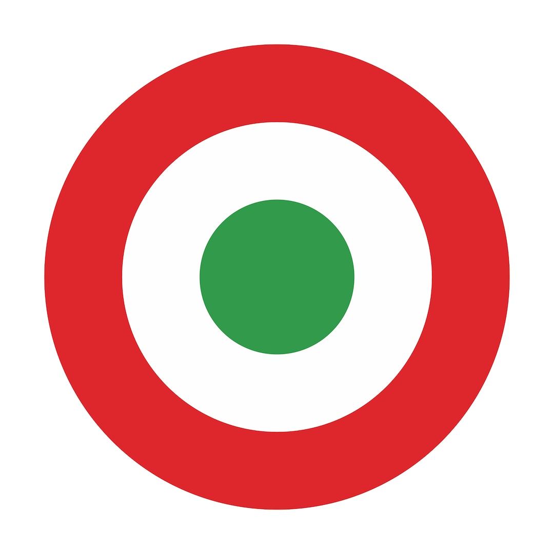 Italy Roundel Military Sticker for Laptop Book Fridge Guitar Motorcycle ...