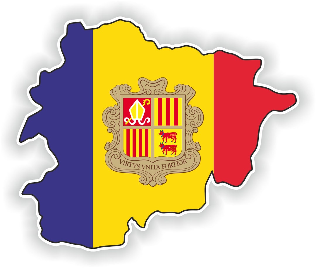 Andorra Andora Map Flag - Digital File Download - Svg, Png, Dxf, Eps ...