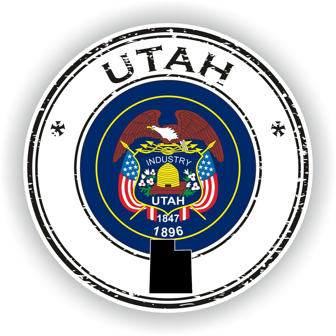 Utah Seal Round Flag - Digital File Download - Svg, Png, Eps, Jpg - Etsy