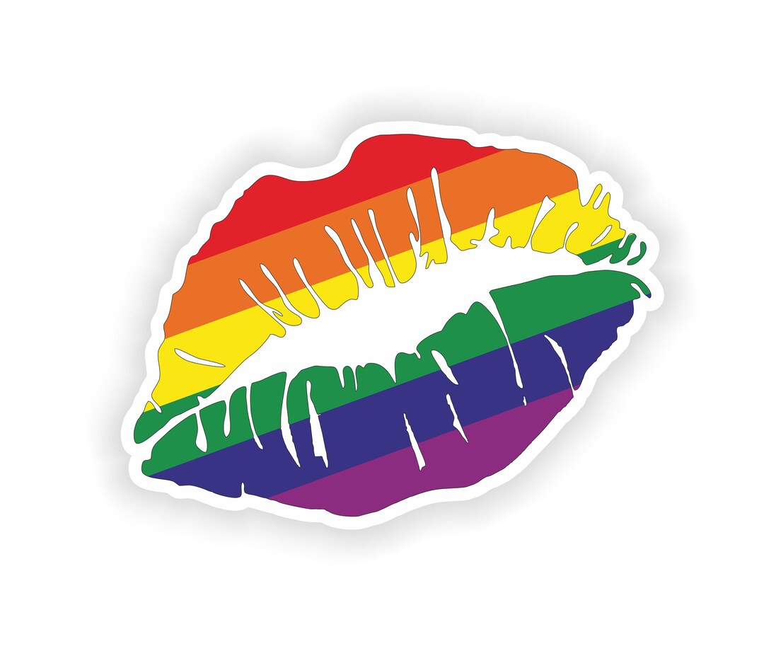 Rainbow Pride Lips Flag - Digital File Download - Svg, Png, Eps, Jpg - Etsy