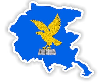 Friuli Venezia Giulia Italy Flag Emblem Sticker High Quality Vinyl - Etsy