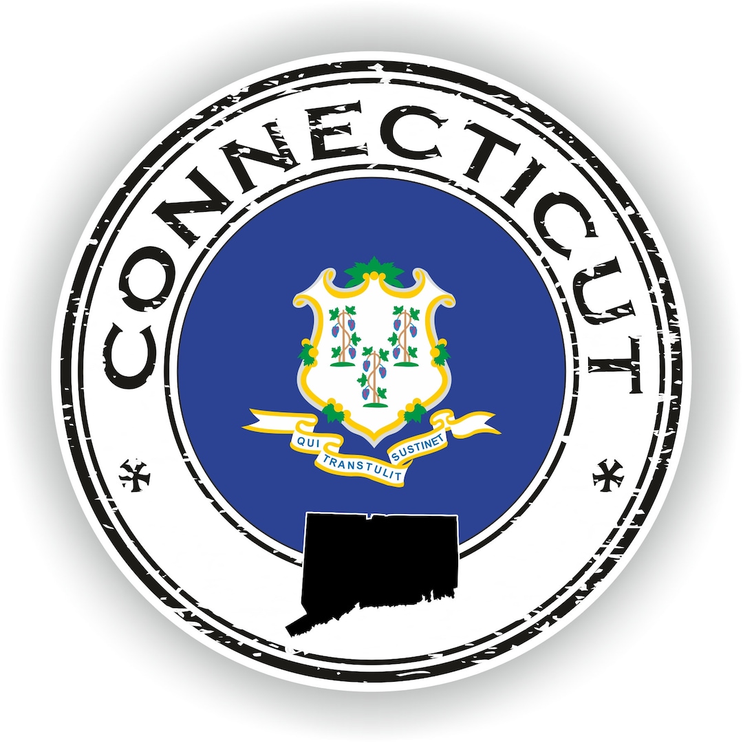 Connecticut Seal Round Flag - Digital File Download - Svg, Png, Eps ...