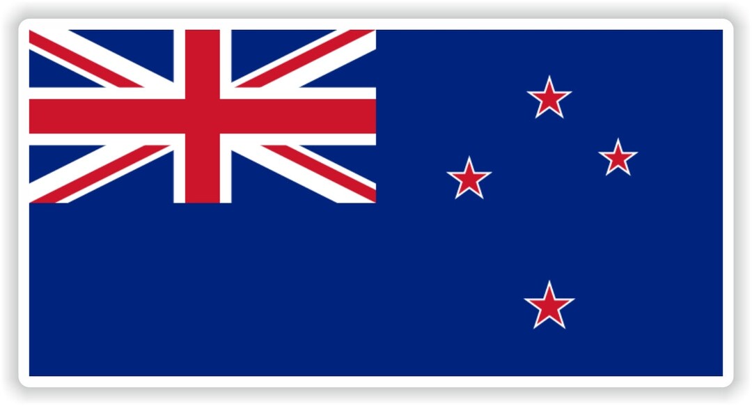 Flag of New Zealand Oceania Sticker for Laptop Book Fridge Guitar ...