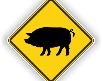 Pig Bumper Sticker - Etsy