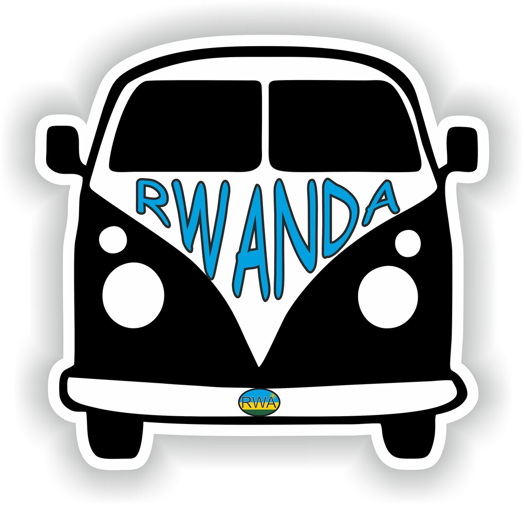 Van Rwanda Sticker for Car Truck Mobile Home Caravane Laptop Book ...
