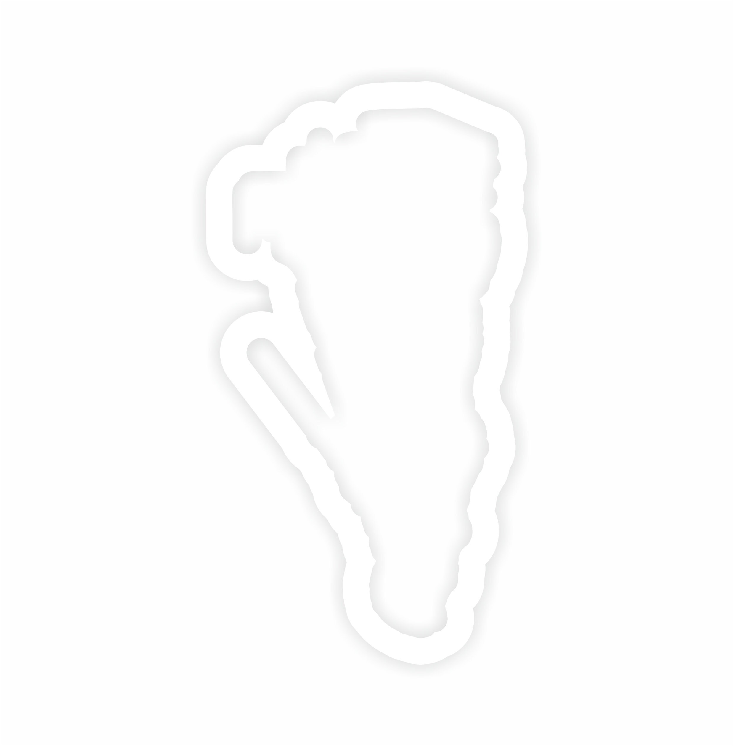 Gibraltar Map Flag Outline Sticker for Laptop Book Fridge Guitar ...