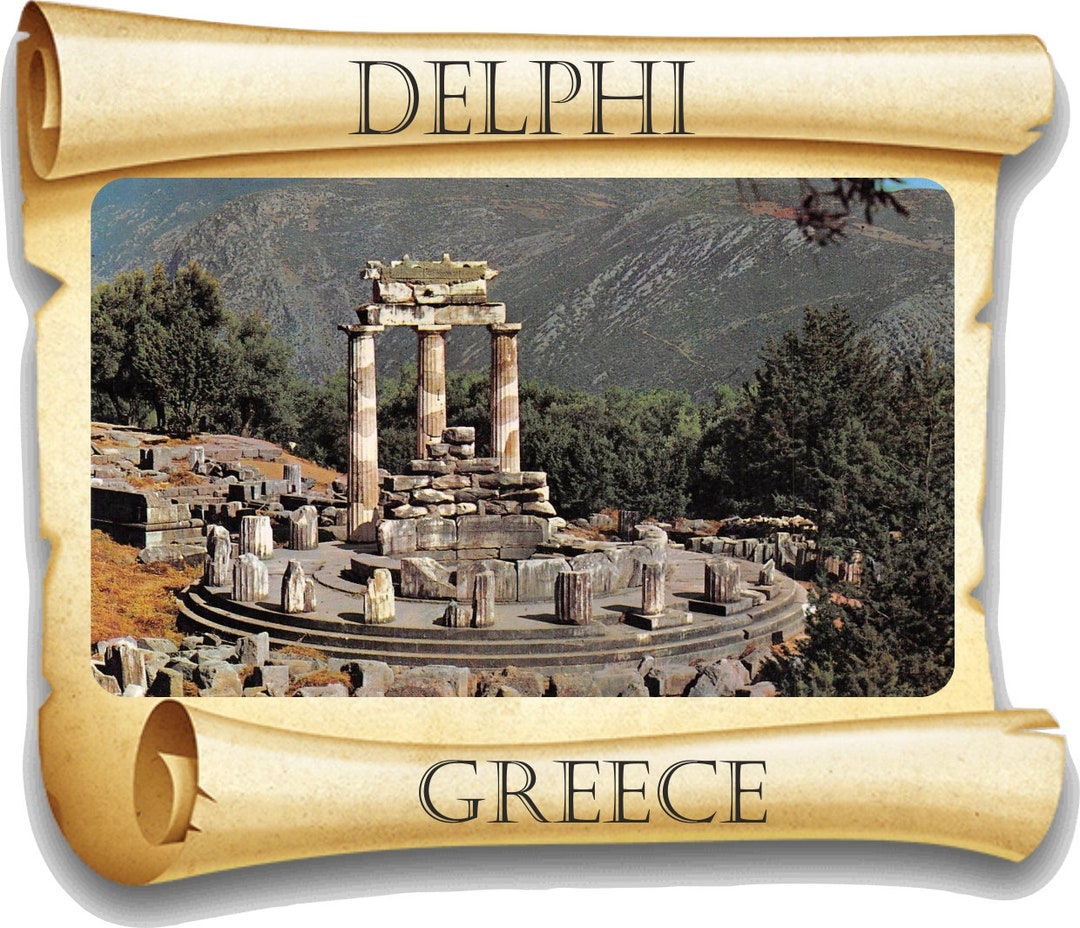 Delphi Greece Papyrus Sticker for Laptop Book Fridge Guitar Motorcycle ...