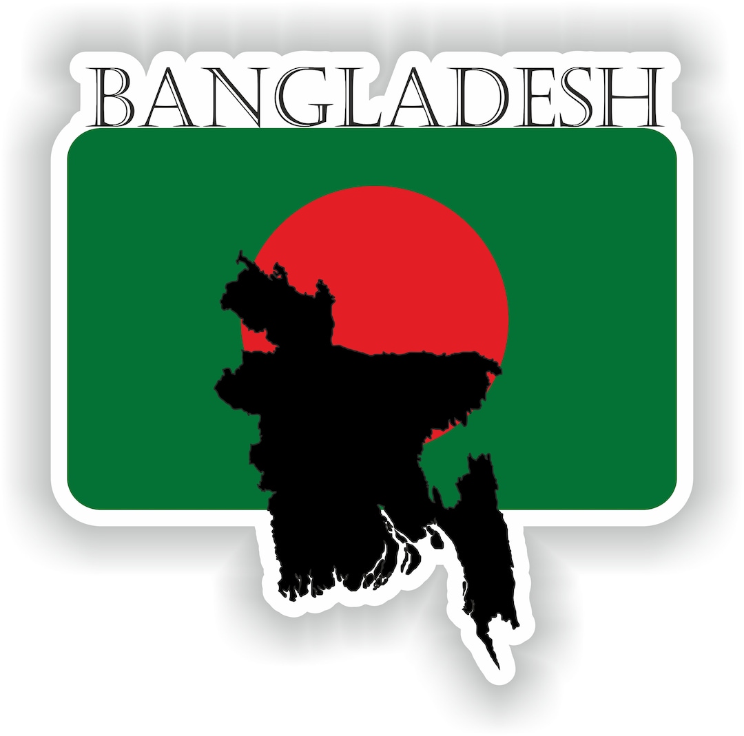 Bangladesh Sticker Flag MF for Laptop Book Fridge Guitar Motorcycle ...