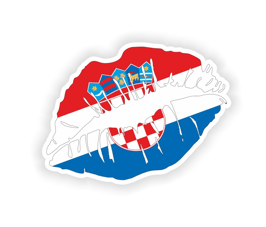 Croatia Lips Flag - Digital File Download - Svg, Png, Eps, Jpg - Etsy