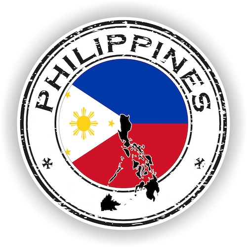 Philippines Seal Sticker Round Flag for Laptop Book Fridge - Etsy