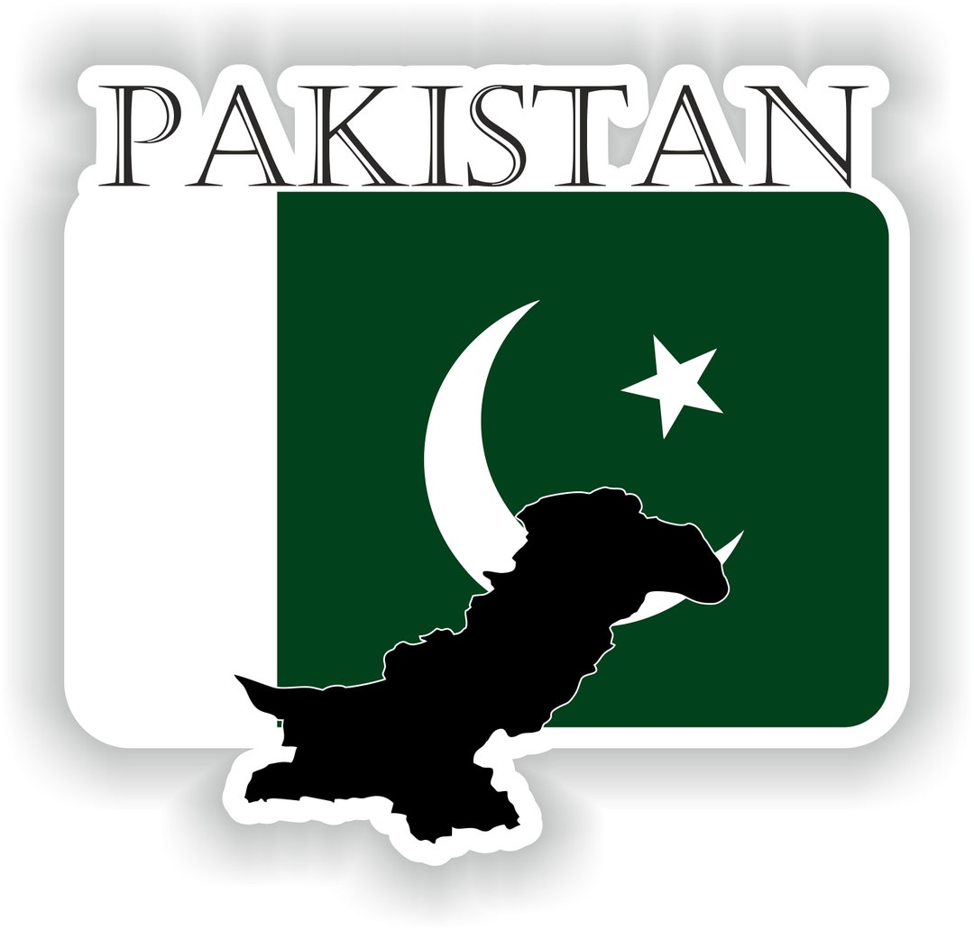 Pakistan Sticker Flag MF for Laptop Book Fridge Guitar Motorcycle ...