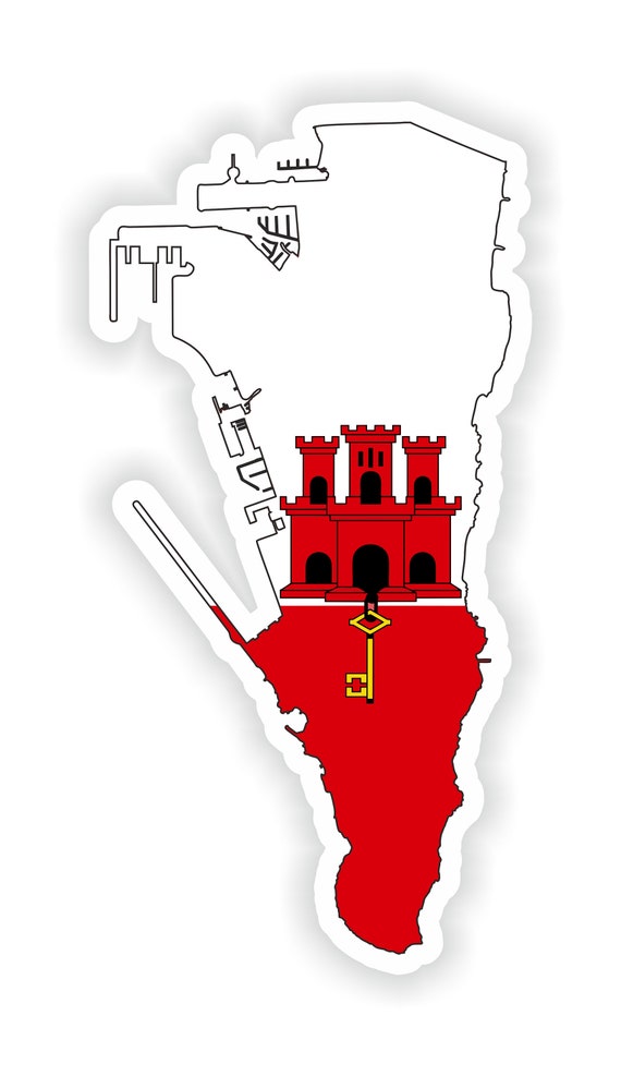 Pin La Bandera De Gibraltar Gibraltar Flag Banner Crest Royal Emblem