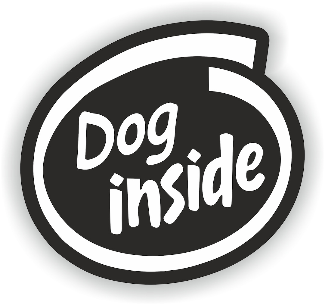 Dog Inside Dog Sticker for Laptop Book Fridge Guitar Motorcycle Helmet ...