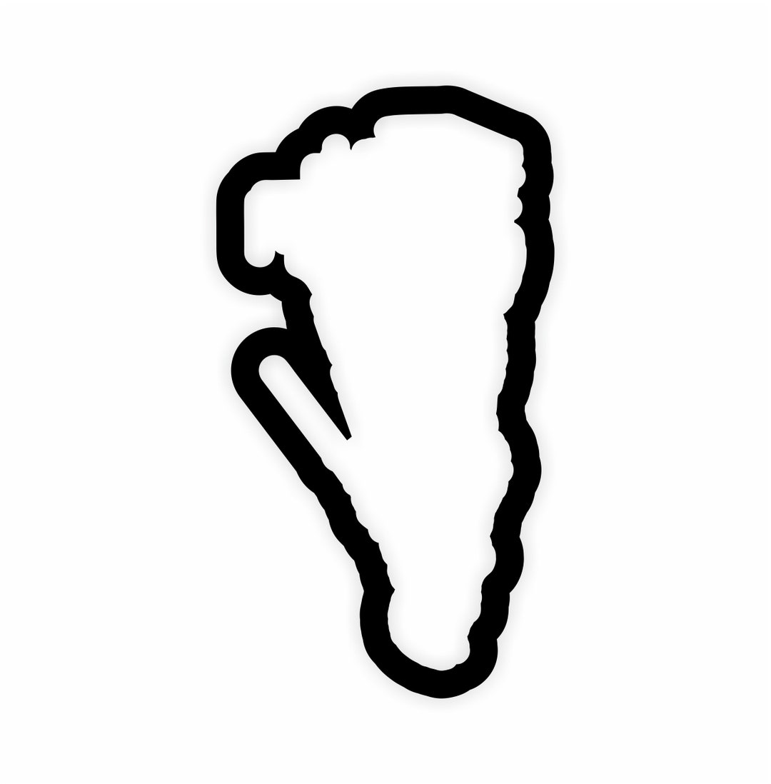 Gibraltar Map Flag Outline Sticker for Laptop Book Fridge Guitar ...