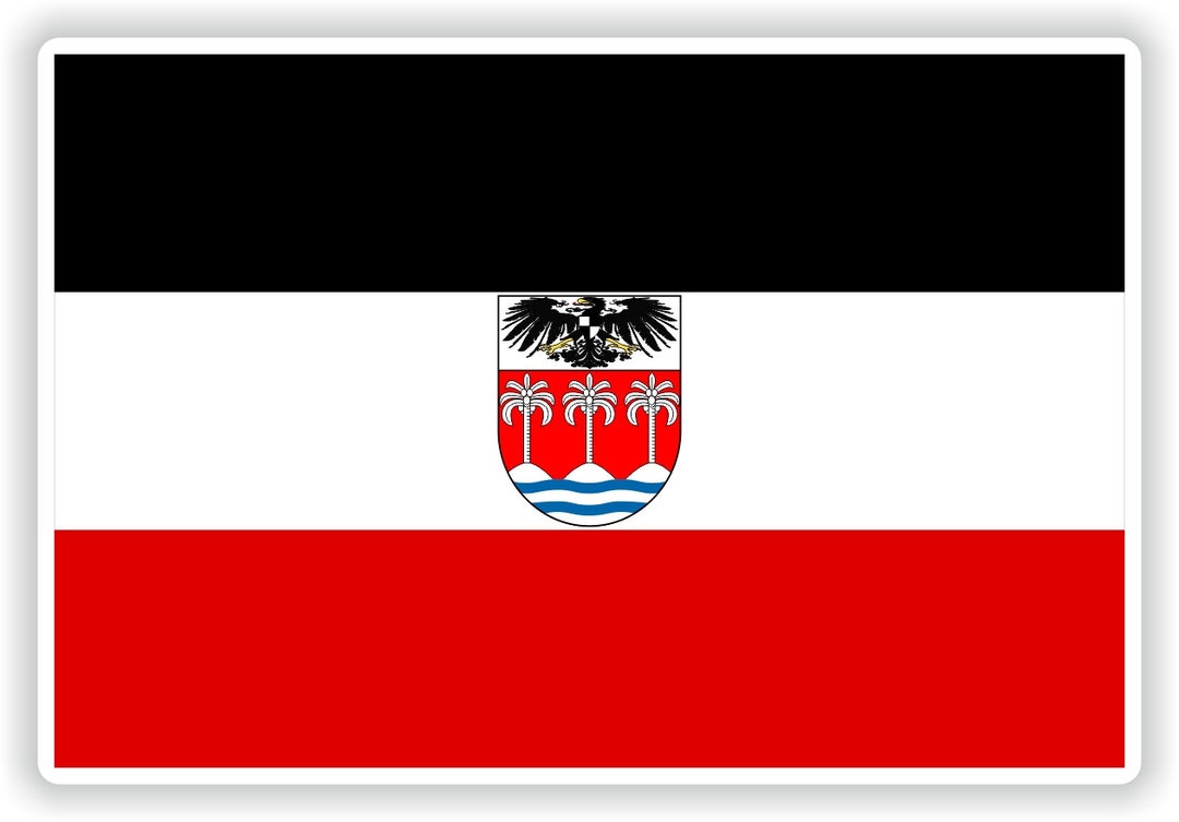 Flag of German Samoa Oceania Sticker for Laptop Book Fridge Guitar ...