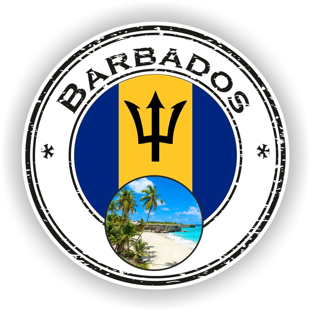 Barbados #02 Seal Round Flag - Digital File Download - Svg, Png, Eps ...