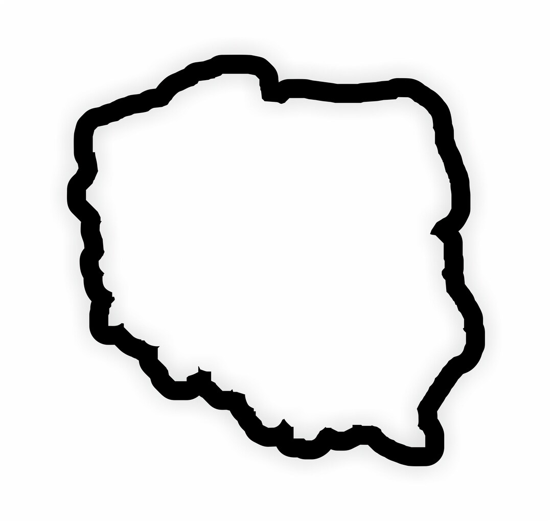 Poland Map Flag Outline Sticker for Laptop Book Fridge Guitar ...
