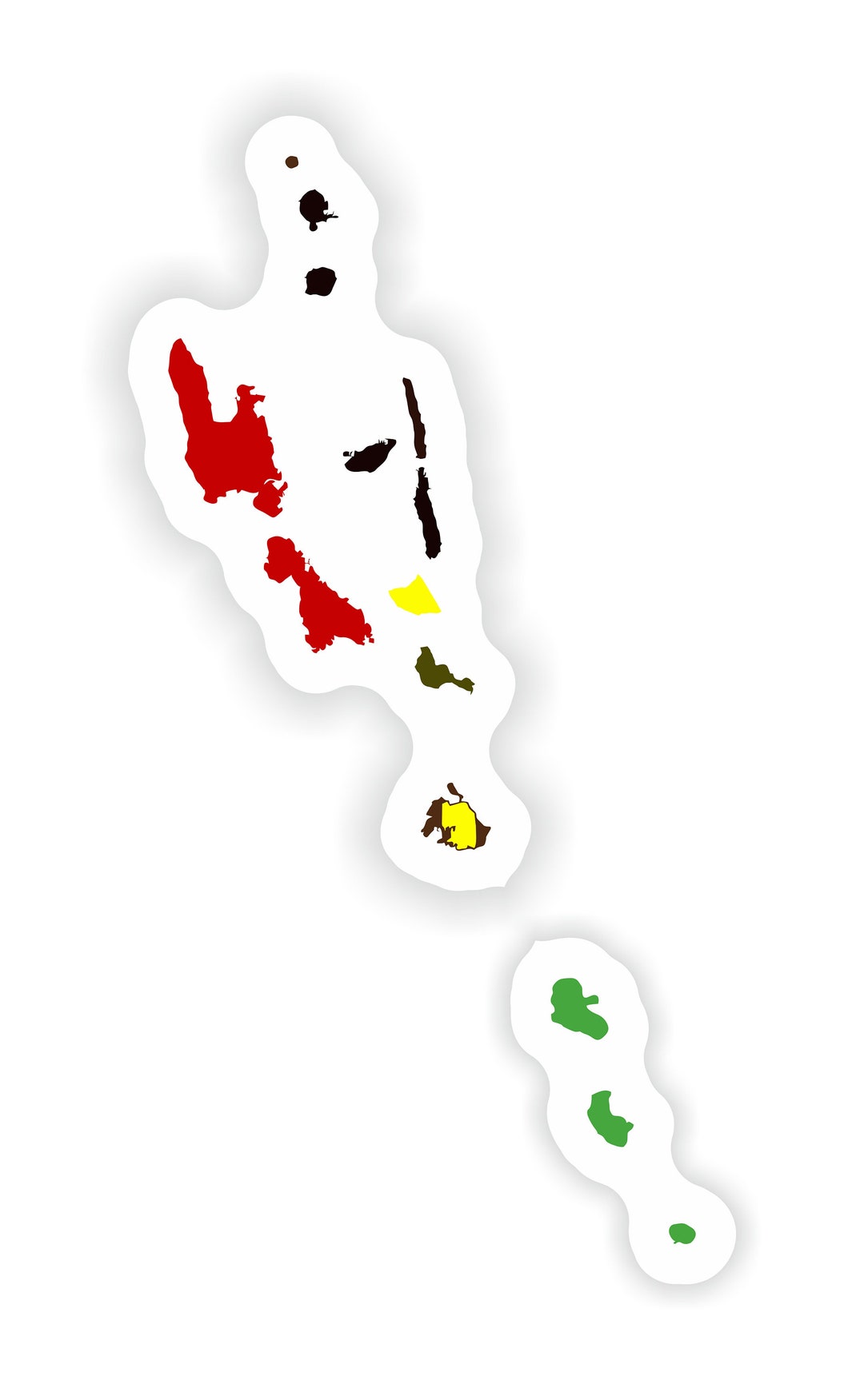 Vanuatu Map Flag - Digital File Download - Svg, Png, Eps, Jpg - Etsy