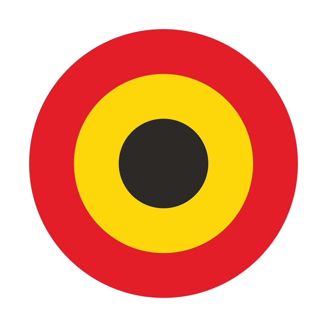 Belgium Roundel Military Sticker for Laptop Book Fridge Guitar ...