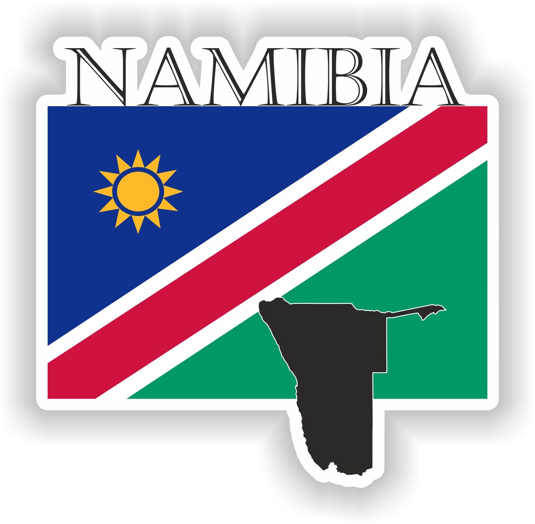 Namibia Sticker Flag MF for Laptop Book Fridge Guitar Motorcycle Helmet ...