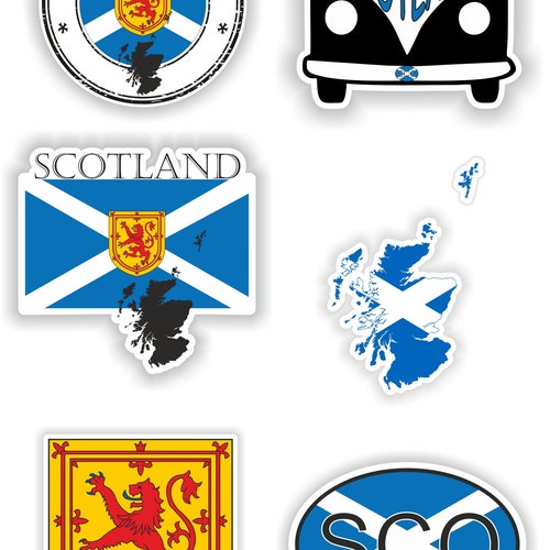 Scotland Set of Stickers for Laptop Book Water Bottle Fridge - Etsy