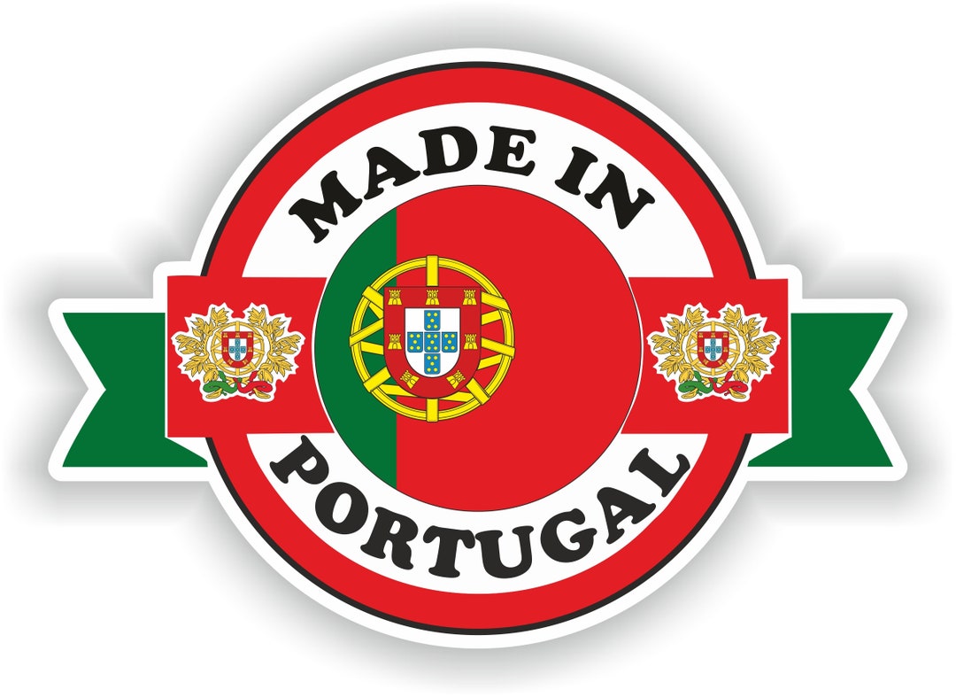 Portugal Made In, Sticker Flag for Laptop Book Fridge Water Bottle ...