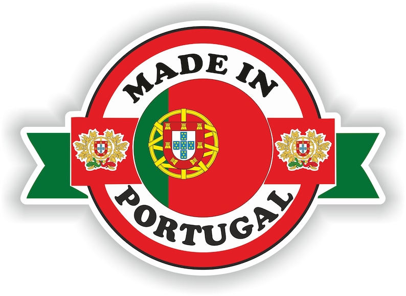 Portugal Made In, Sticker Flag for Laptop Book Fridge Water Bottle ...
