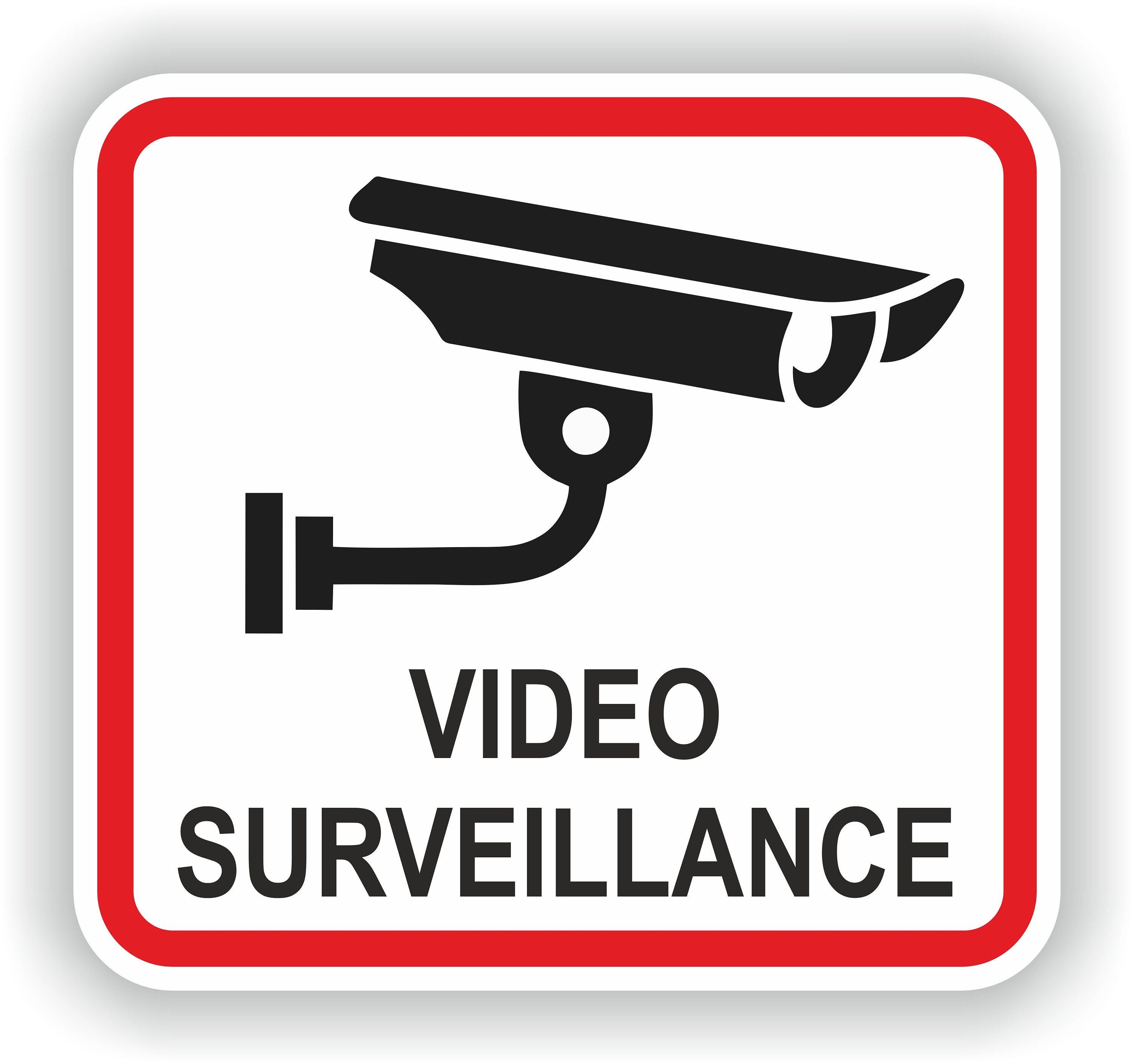 Video Surveillance Sticker for Home Store Laptop Fridge Motorcycle ...