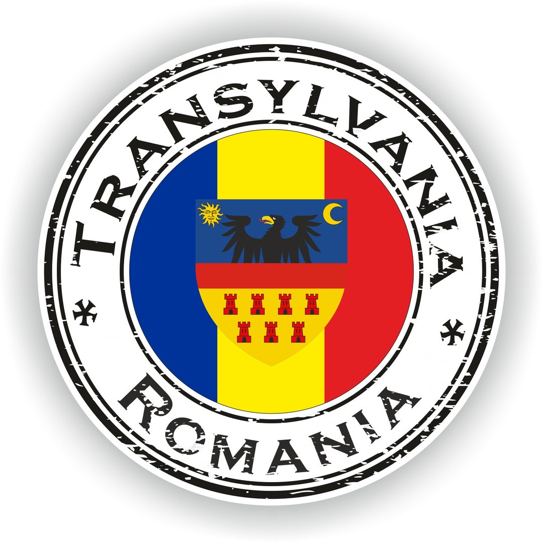 Romania Transylvania #02 Seal Sticker Round Flag for Laptop Book Fridge ...