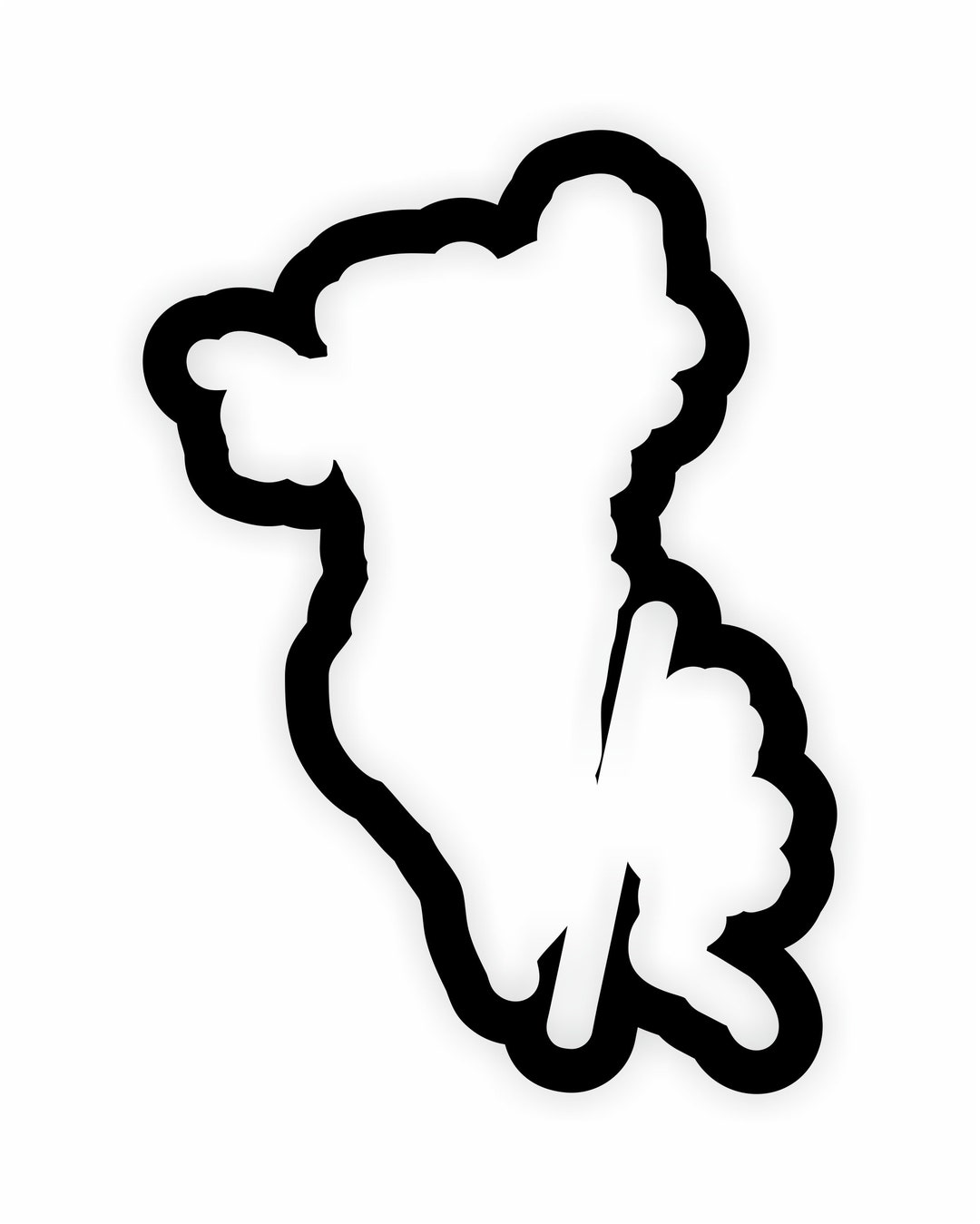 Bahrain Map Flag Outline Sticker for Laptop Book Fridge Guitar ...