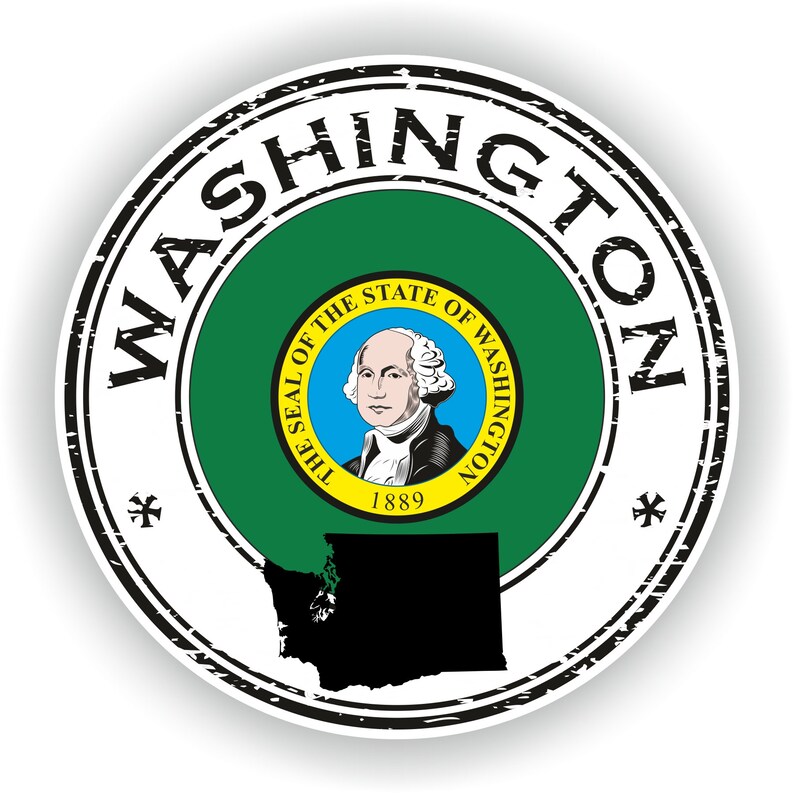 Washington Seal Round Flag - Digital File Download - Svg, Png, Eps, Jpg ...