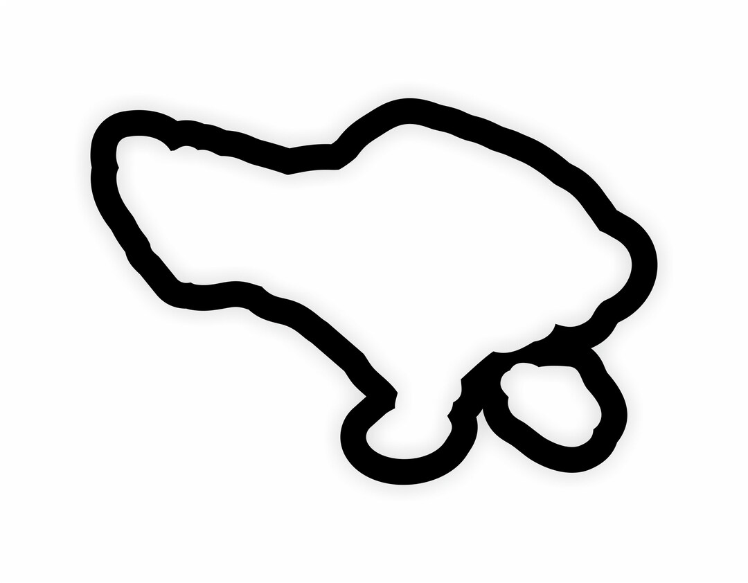 Bali Map Flag Outline Sticker for Laptop Book Fridge Guitar Motorcycle ...