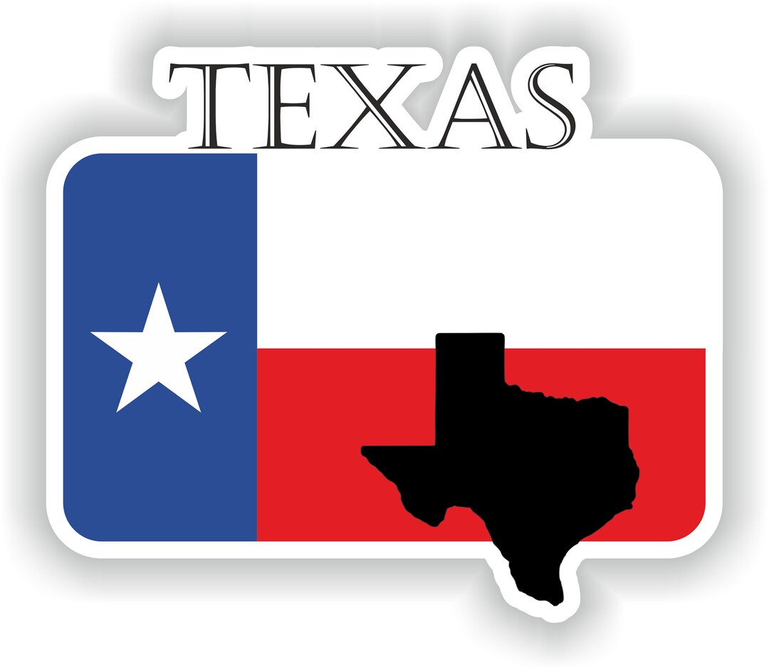 Texas Sticker Flag MF for Laptop Book Fridge Guitar Motorcycle Helmet ...