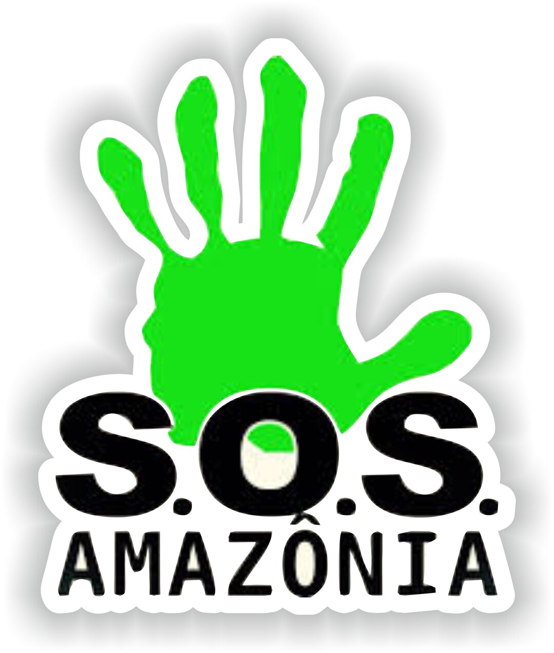 SOS Amazonia Sticker Flag MF for Laptop Book Fridge Guitar Motorcycle ...