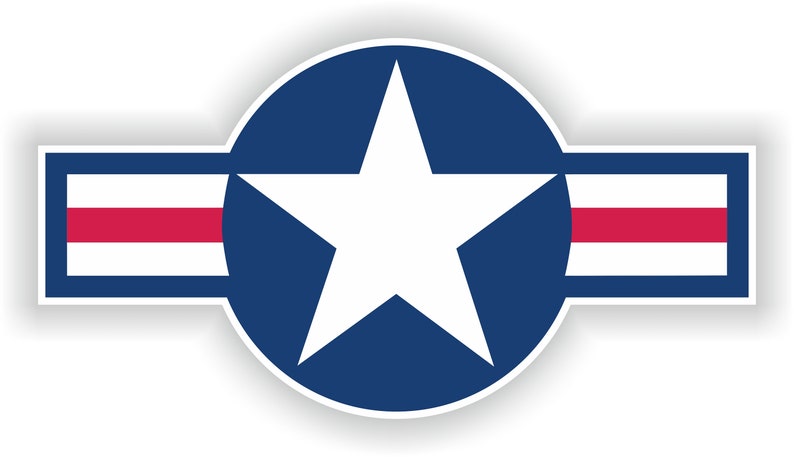 US Airstar Blue Air Force Military Sticker for Laptop Book Fridge ...