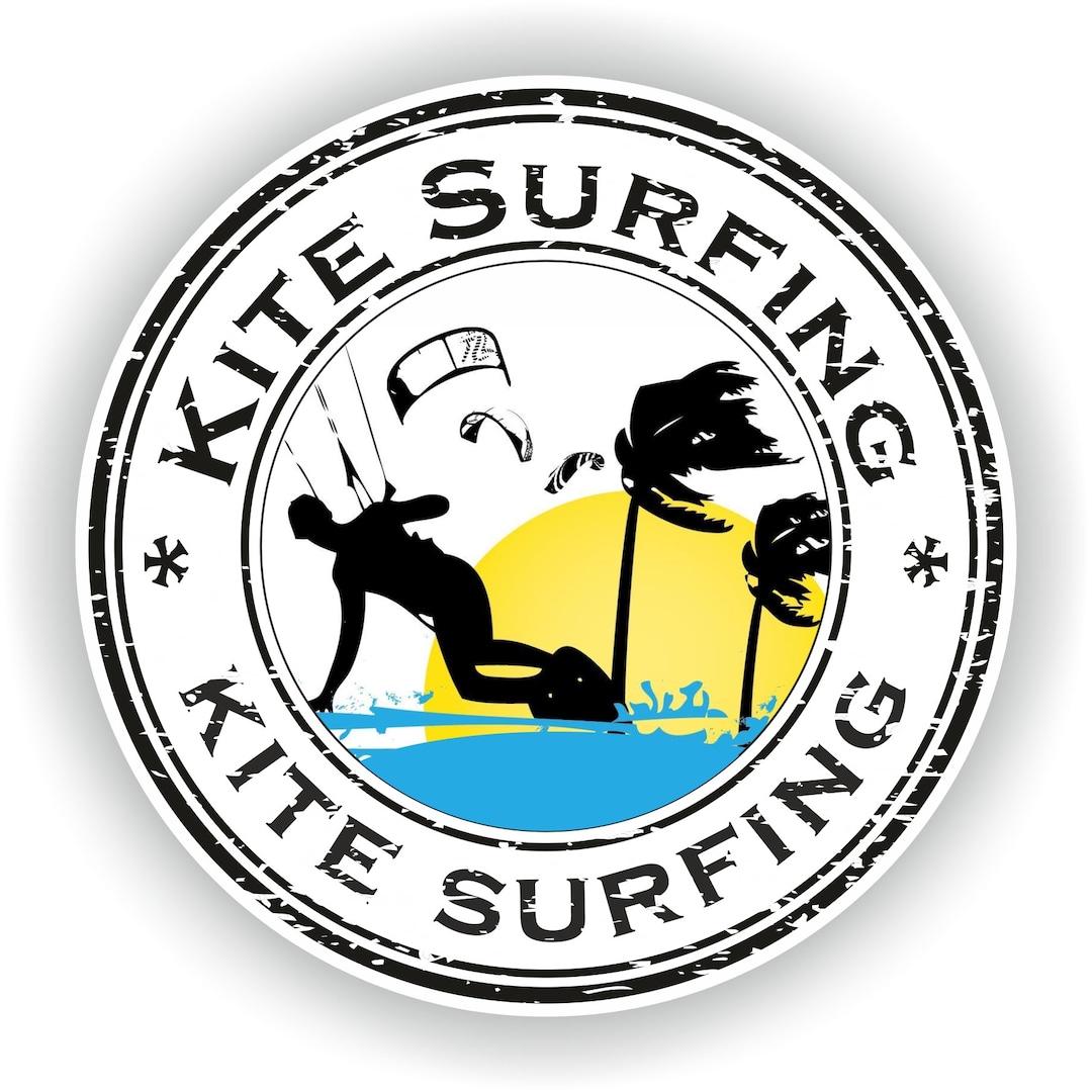 Kite Surfing Sticker Sports for Laptop Book Fridge Guitar Motorcycle ...
