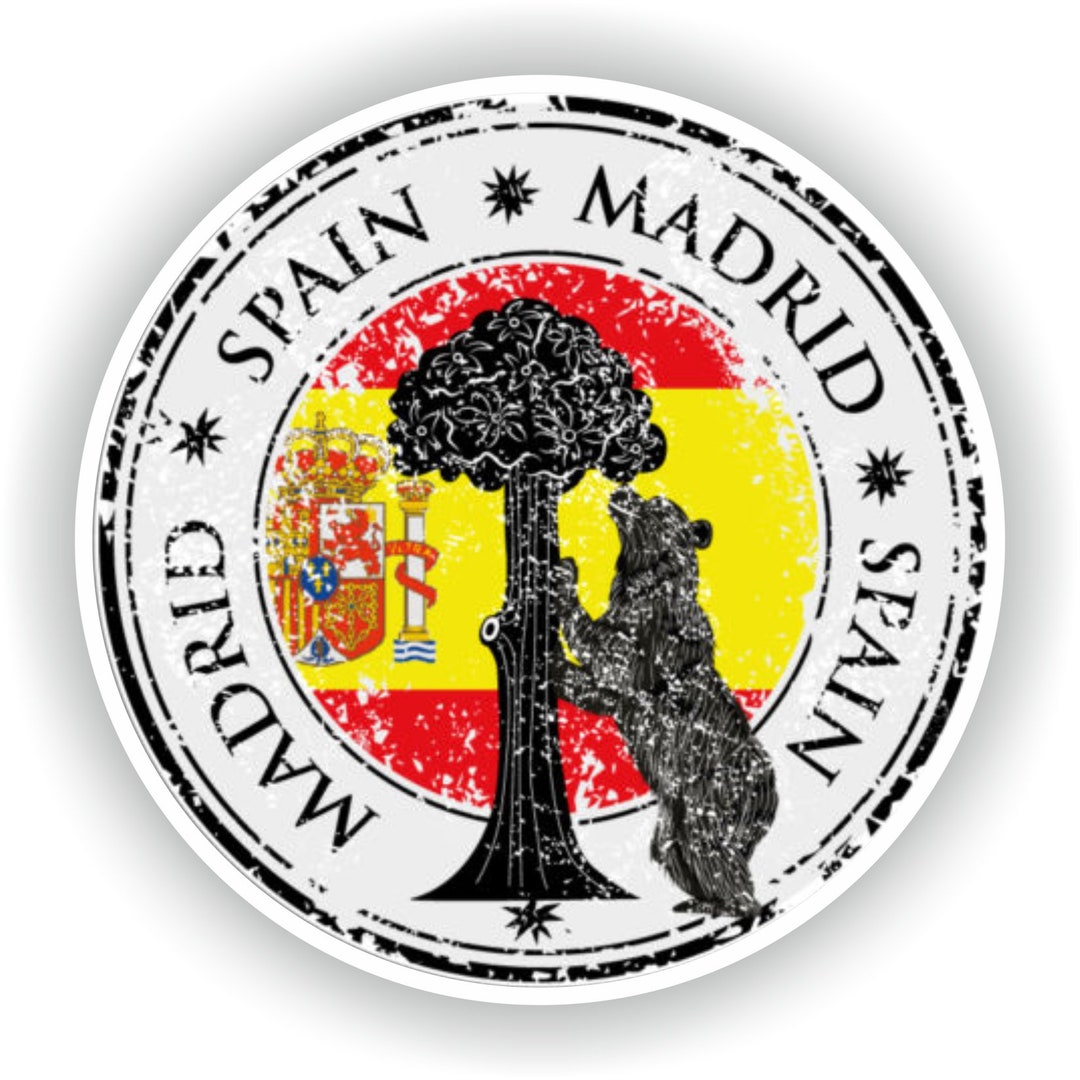 Madrid Seal Round Flag - Digital File Download - Svg, Png, Eps, Jpg - Etsy