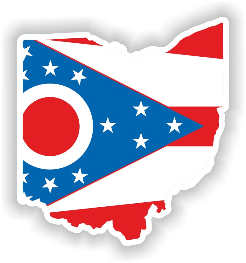 Ohio Map Flag - Digital File Download - Svg, Png, Eps, Jpg - Etsy