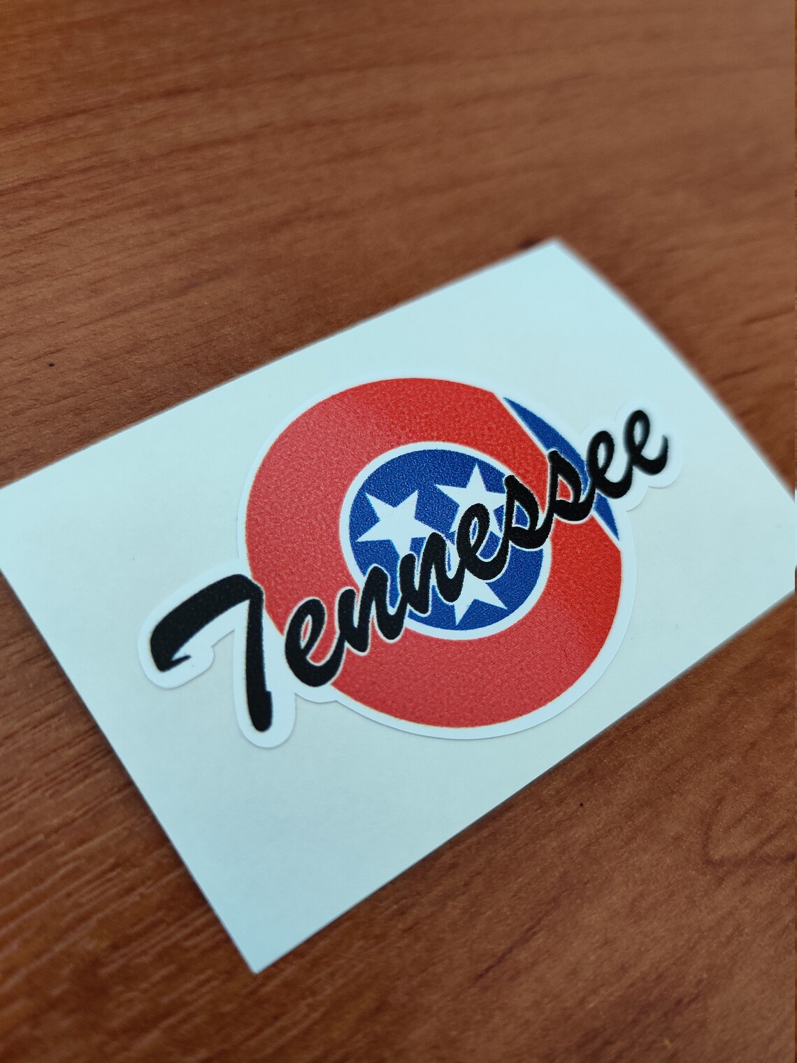 Tennessee USA Round Flag Sticker for Laptop Book Fridge Guitar | Etsy