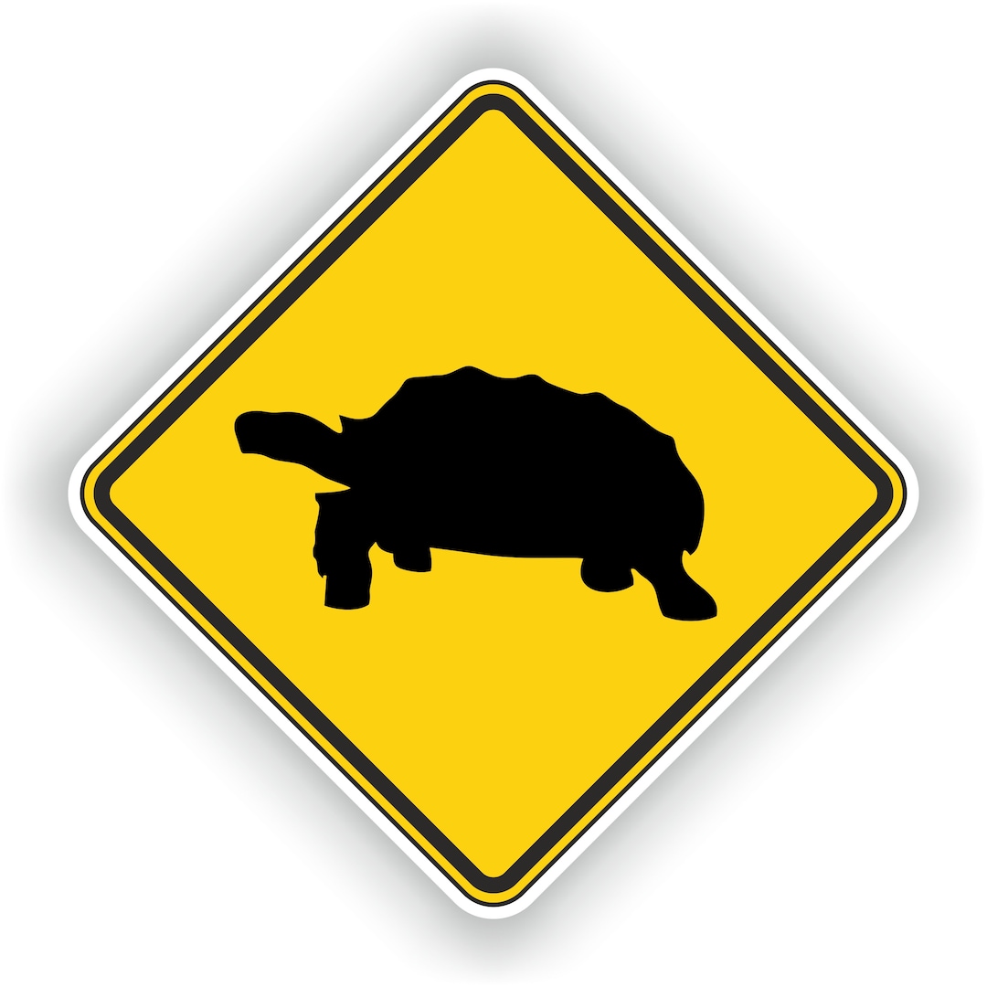 Tortoise Turtle Warning Sticker for Bumper Car Laptop Book Fridge ...