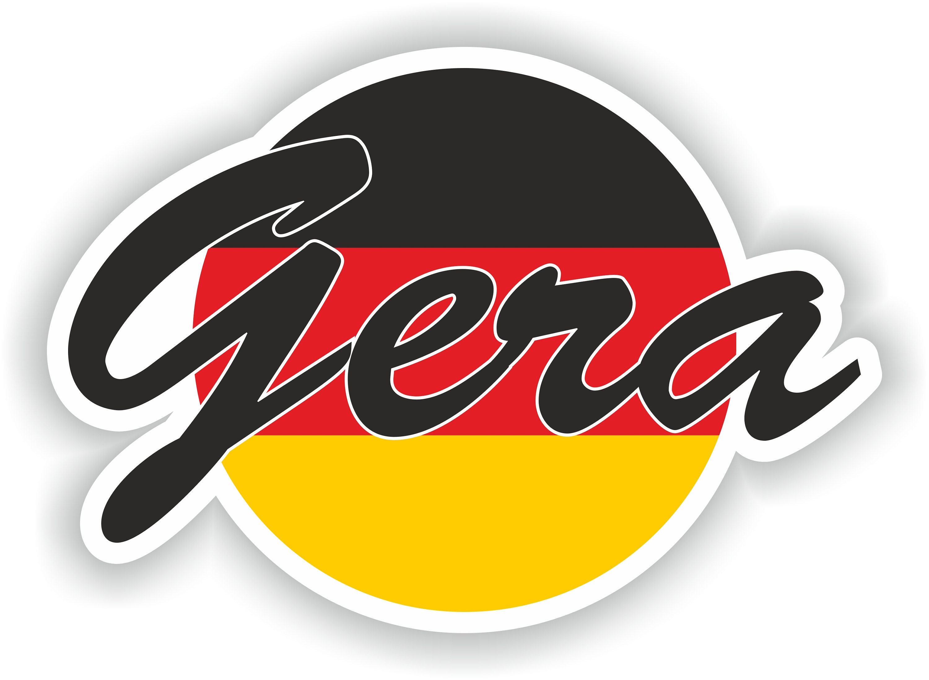 Gera Sticker Flag for Laptop Book Fridge Guitar Motorcycle Helmet ...