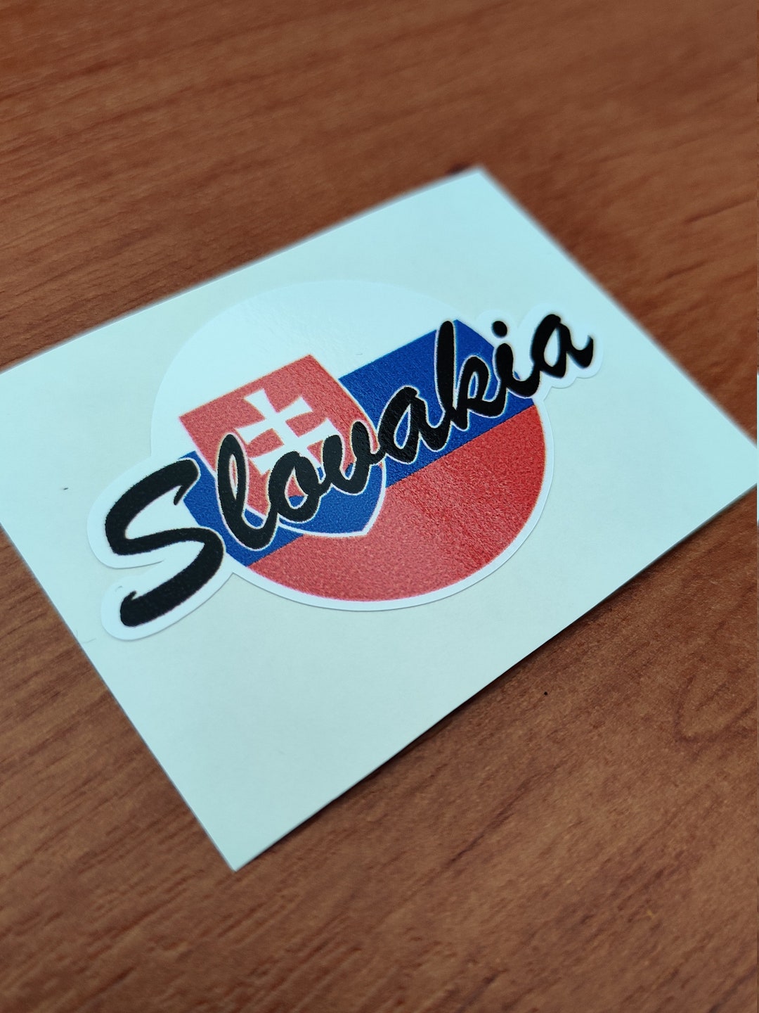 Slovakia Round Flag Sticker for Laptop Book Fridge Guitar Motorcycle ...
